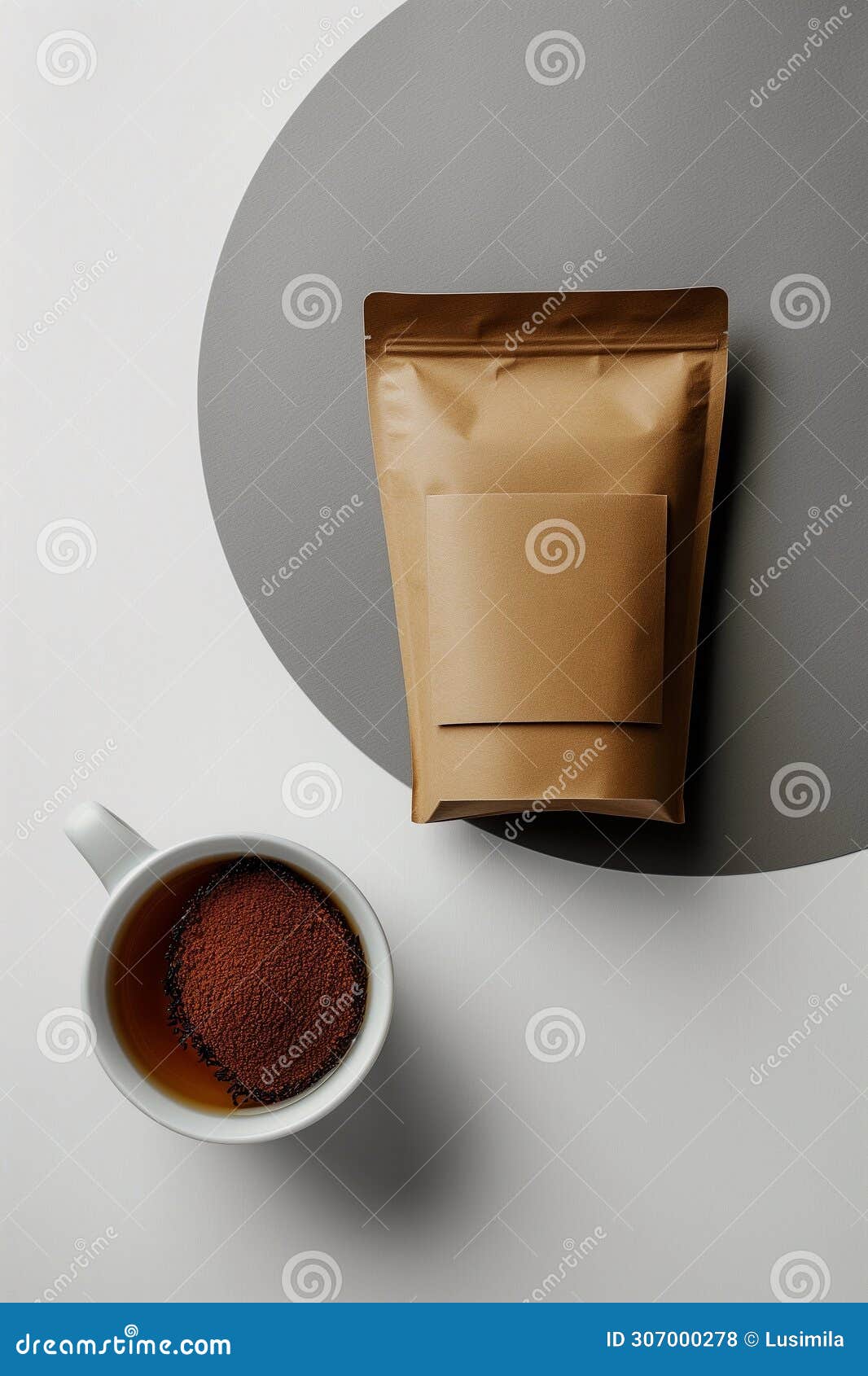 Blank Coffee Packaging Mockup Stock Photo - Image of food, isolated ...