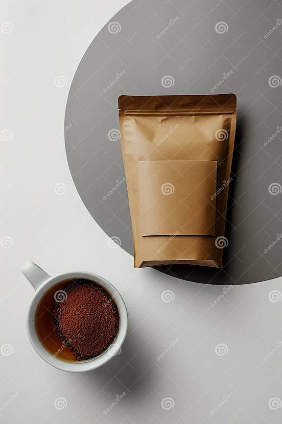 Blank Coffee Packaging Mockup Stock Photo - Image of food, isolated ...