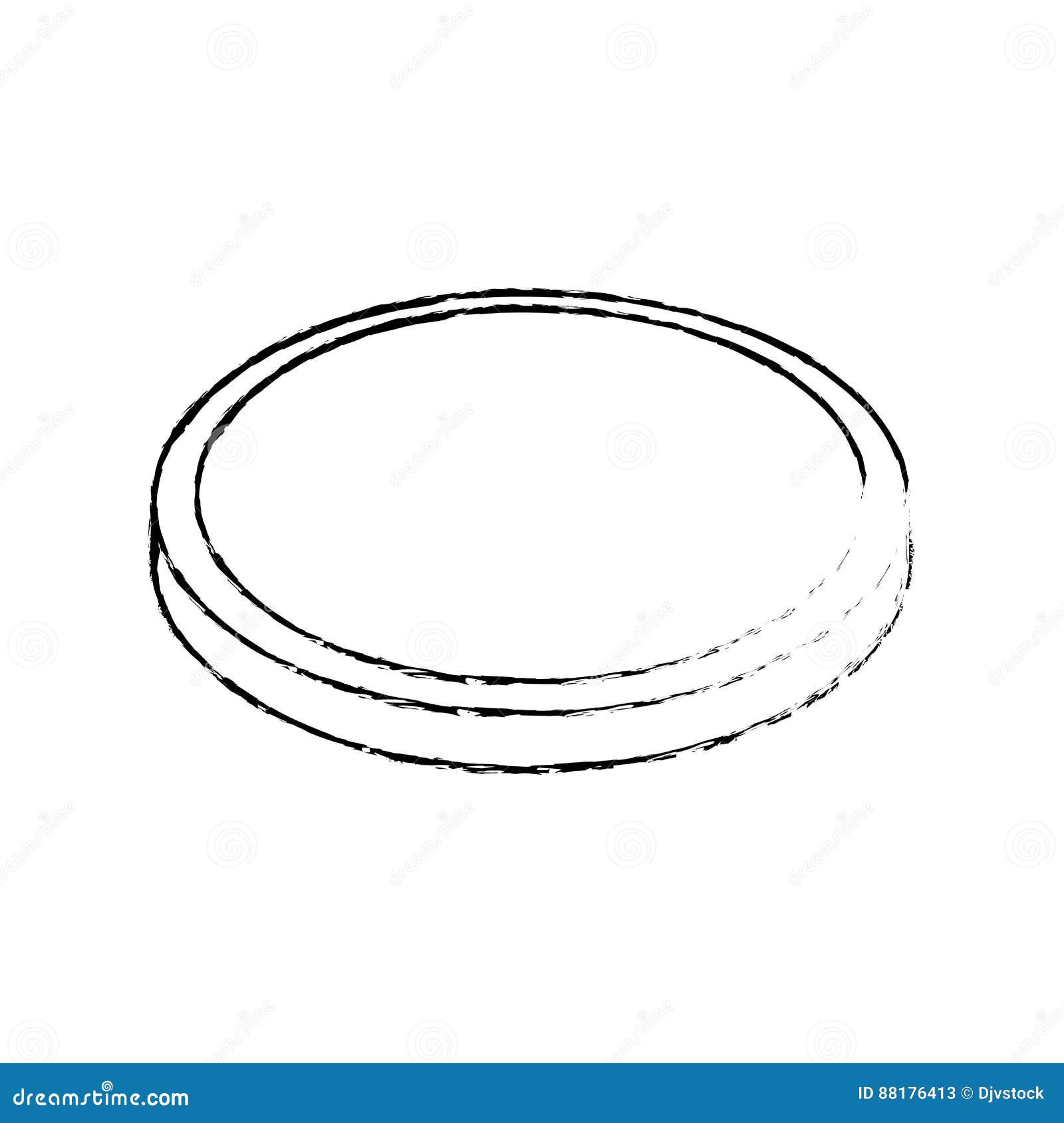 Blank coin isolated stock illustration. Illustration of cash - 88176413