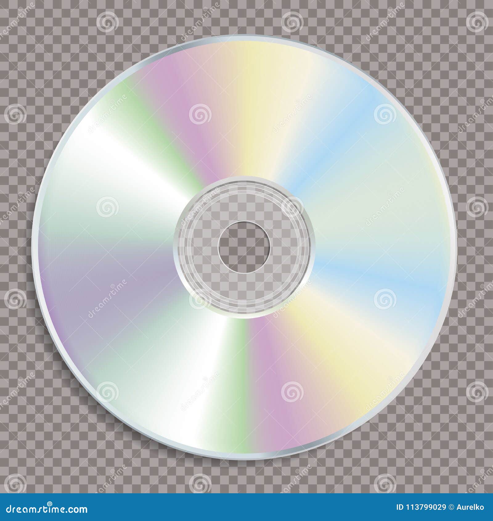 Blank color CD trans stock vector. Illustration of device - 113799029