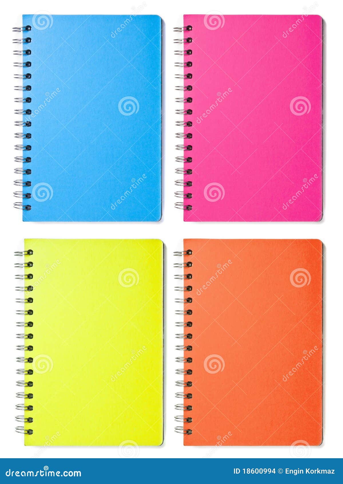 Blank Color Notebooks stock photo. Image of message, education - 18600994