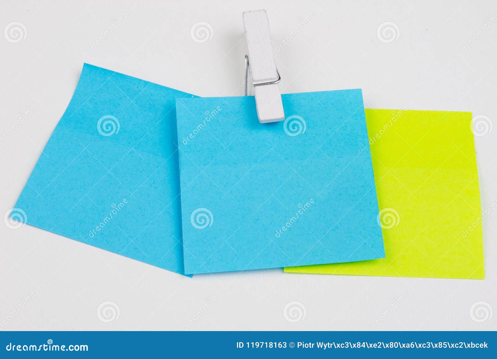 Blank Colored Sticky Notes with Clips. Office Accessories for Listing ...