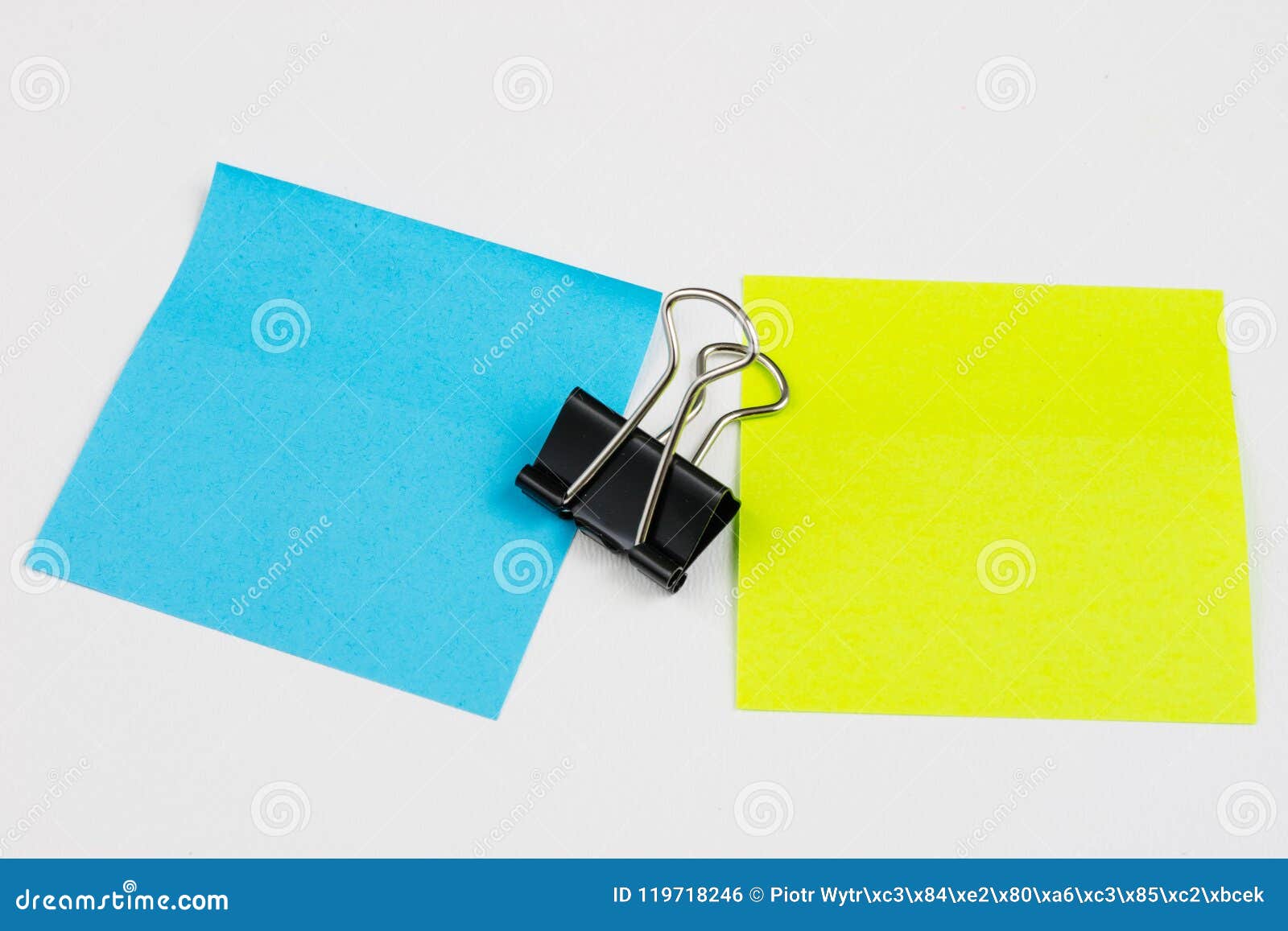 Blank Colored Sticky Notes with Clips. Office Accessories for Listing ...