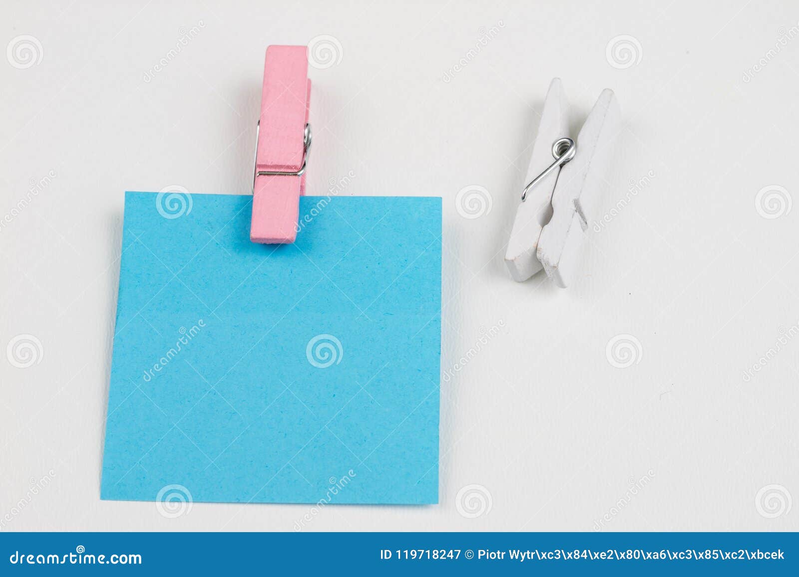 Blank Colored Sticky Notes with Clips. Office Accessories for Listing ...