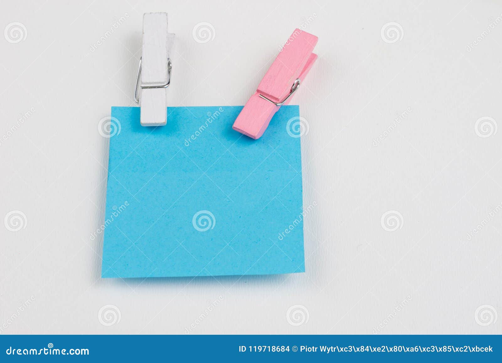Blank Colored Sticky Notes with Clips. Office Accessories for Listing ...