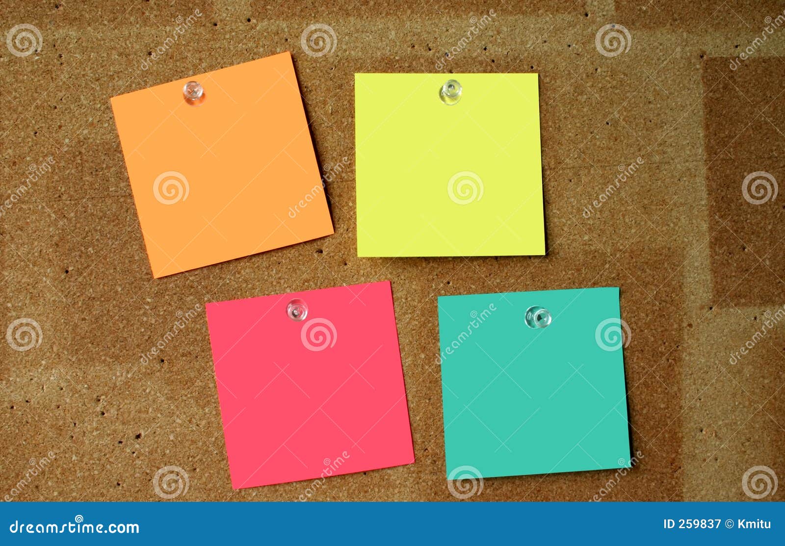 Blank colorful paper notes stock image. Image of border - 259837