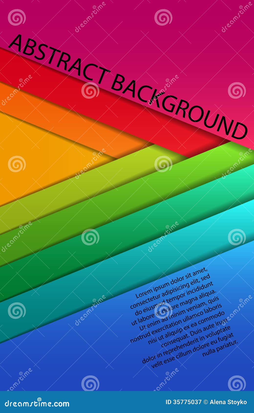 Blank Colorful Paper Sheets Stock Vector - Illustration of concept ...