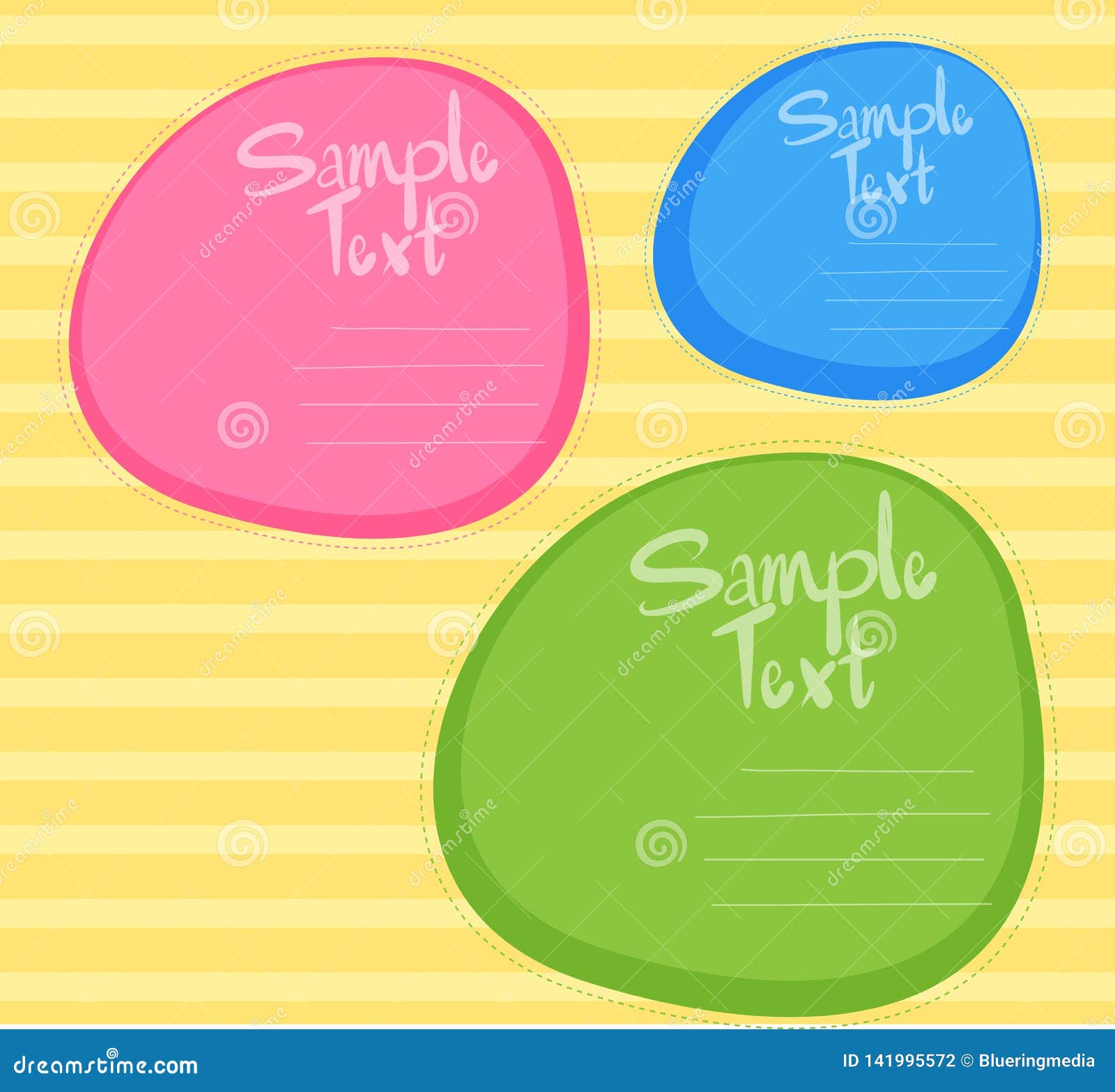 A blank colour template stock vector. Illustration of decoration ...