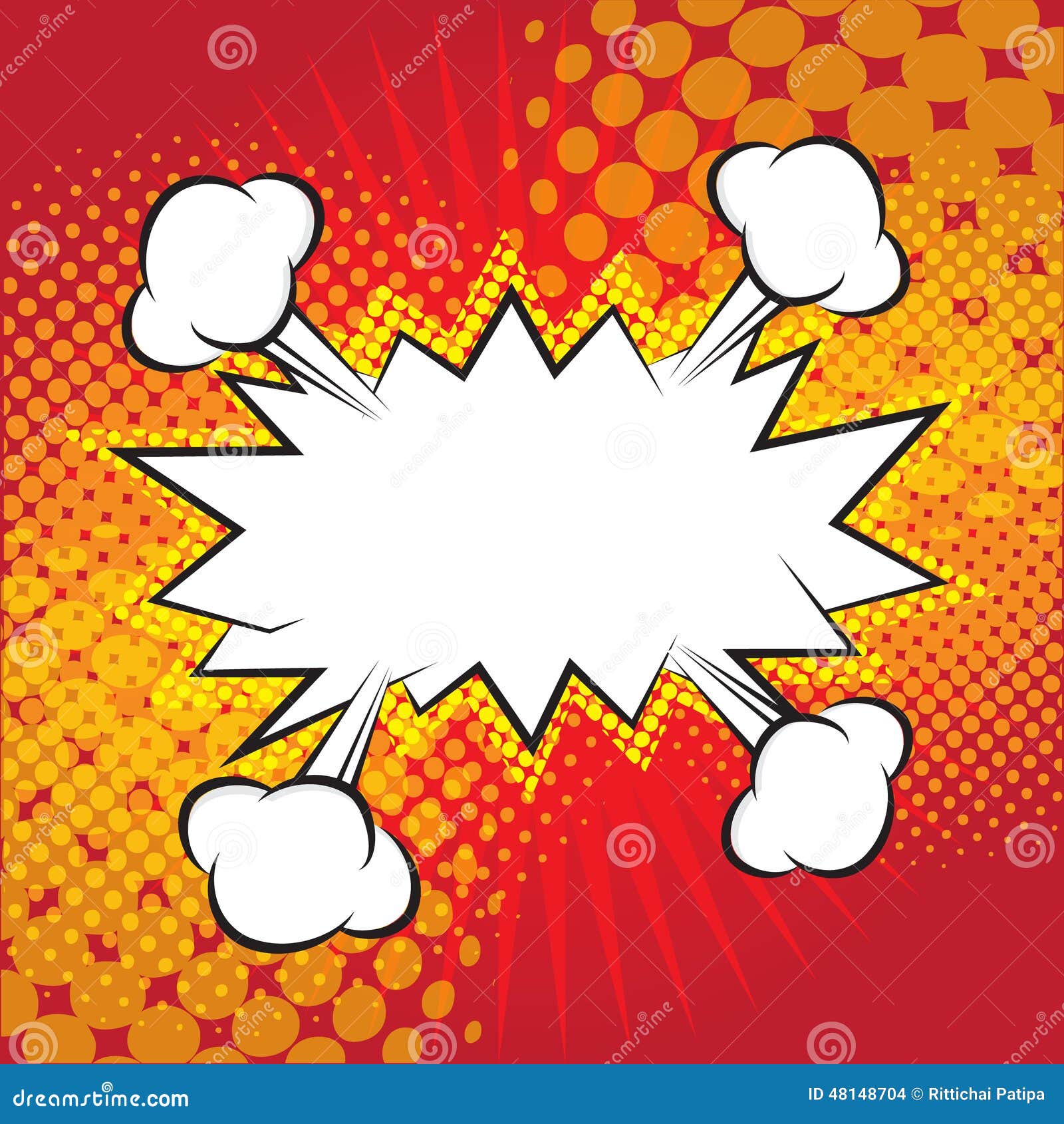 Blank Comic Speech Bubble Vector Illustration | CartoonDealer.com #48148704