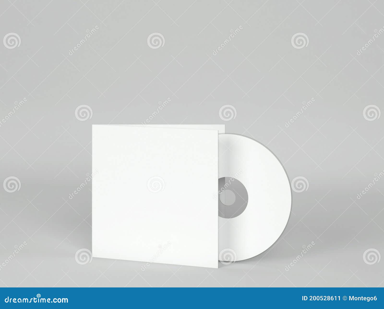 Blank Compact Cd with Cover Mockup Stock Illustration - Illustration of ...