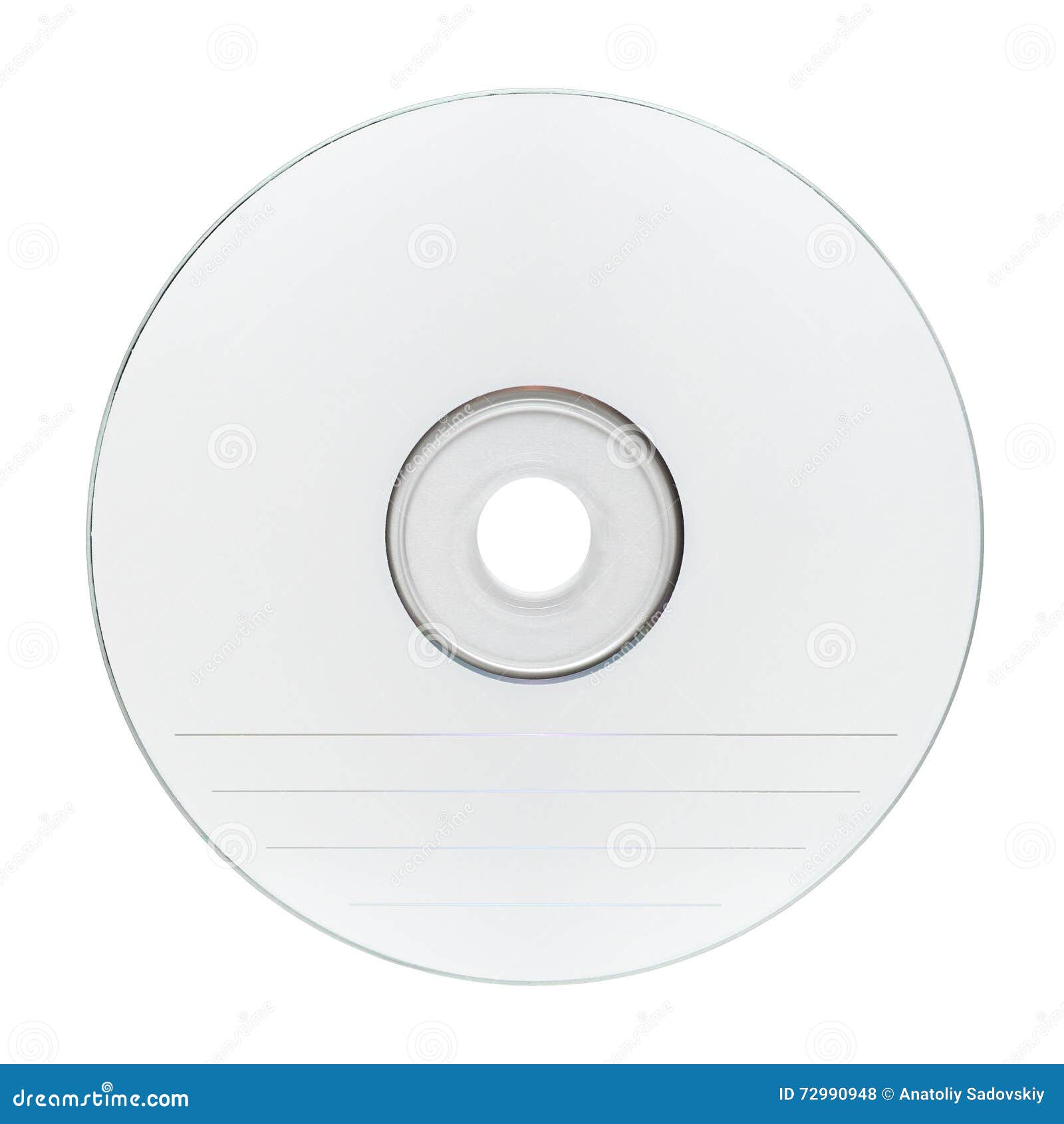 Blank Compact Disc CD Isolated on White Stock Photo - Image of single ...