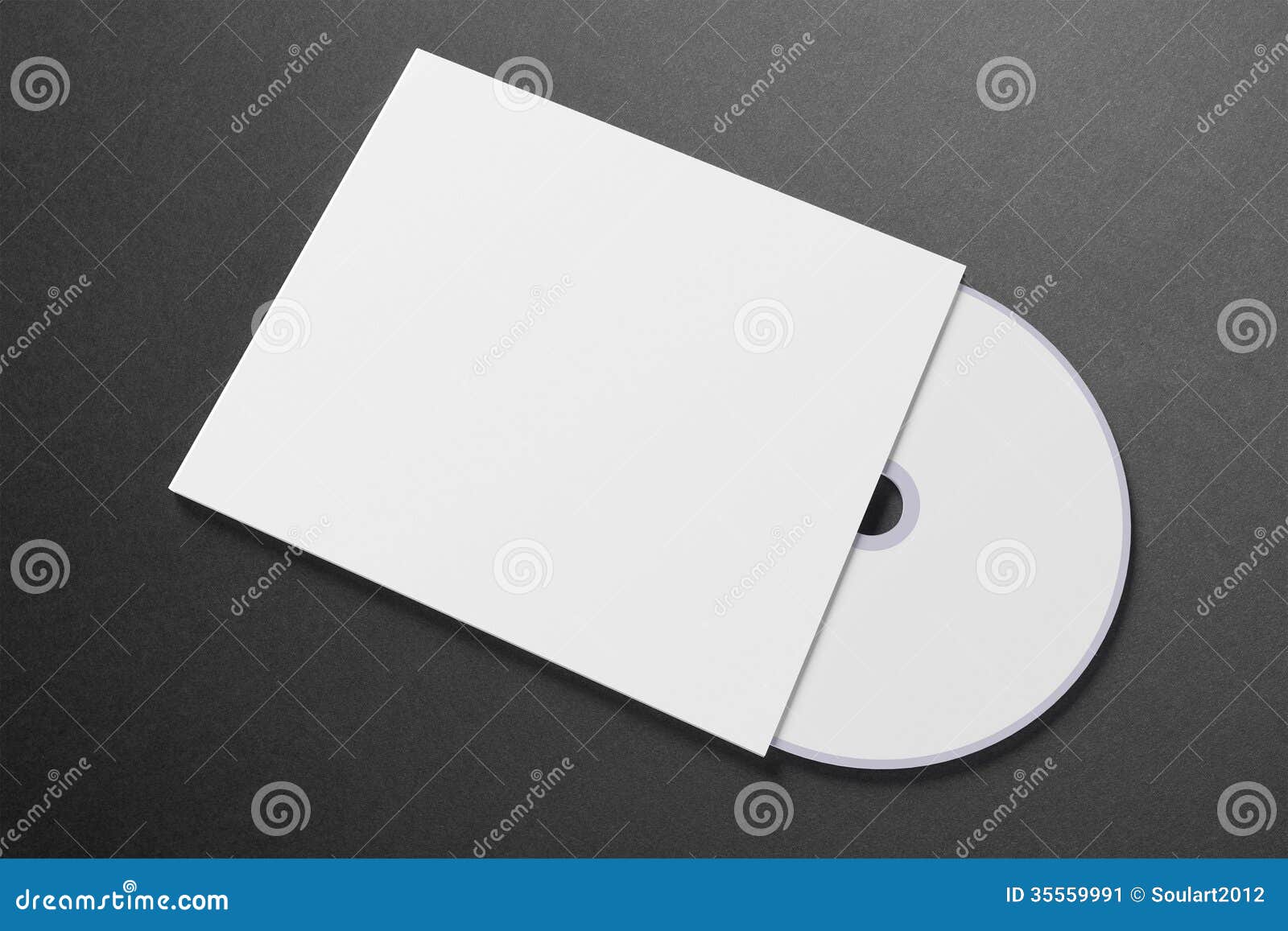 Blank Compact Disk Cover on Dark Stock Illustration - Illustration of ...