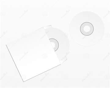 Blank Compact Disk Isolated on White Background. Stock Vector ...