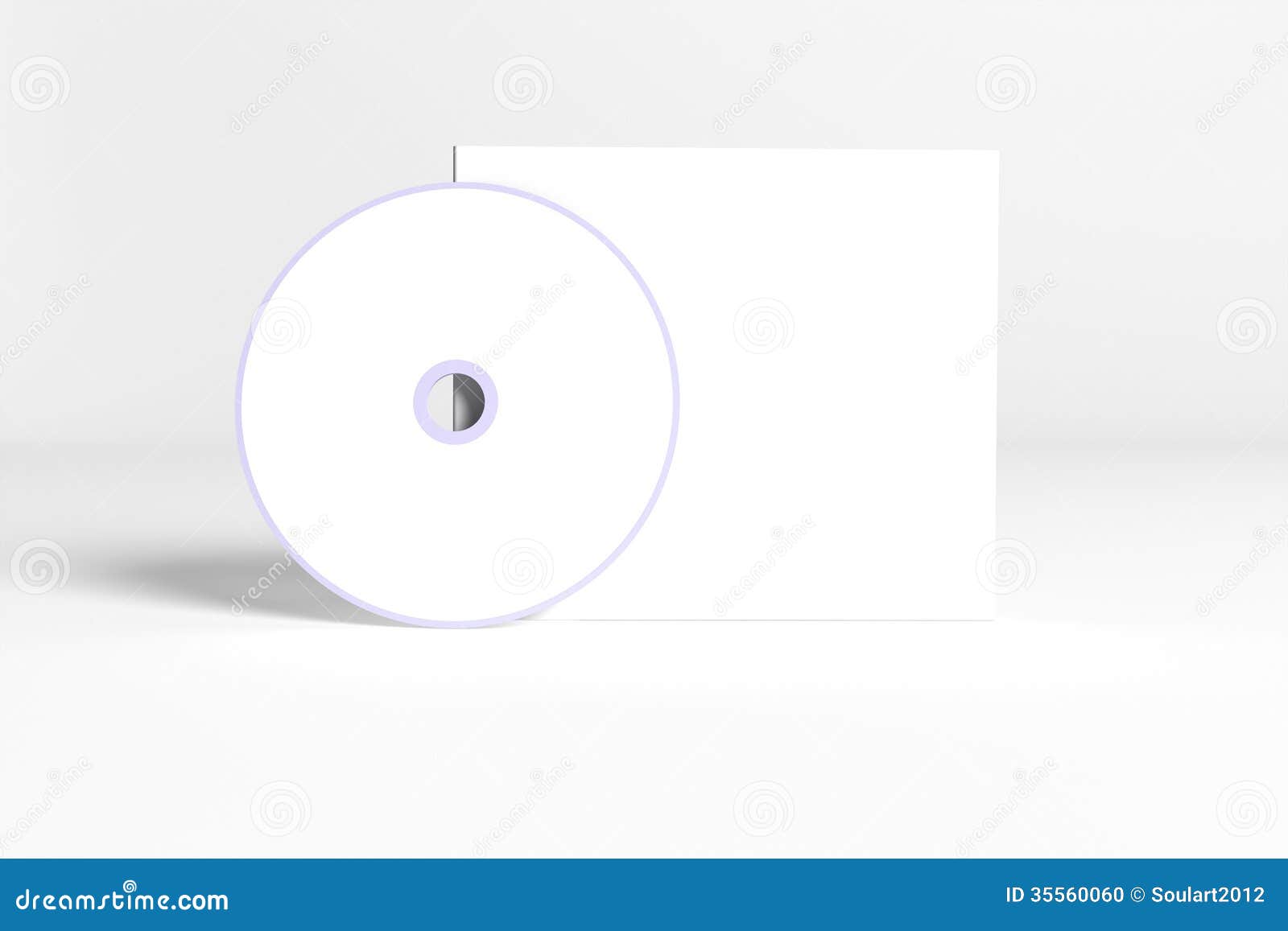 Blank Compact Disk on White Stock Illustration - Illustration of ...