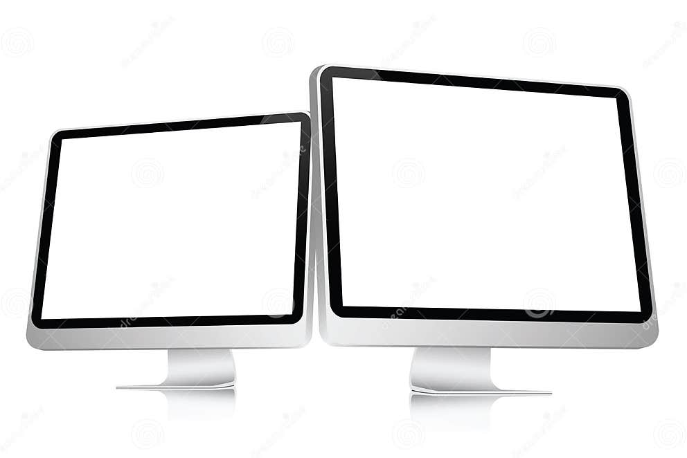 Blank Computer Screen stock vector. Illustration of border - 17697360