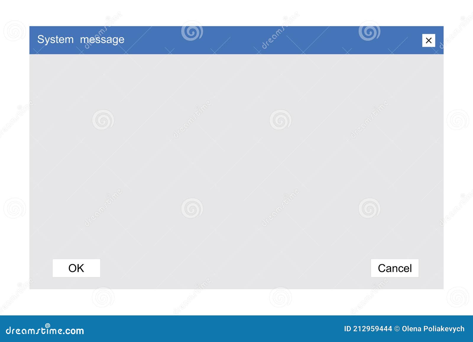 Blank Computer Window in Flat Style. Computer Screen. Screen Device ...