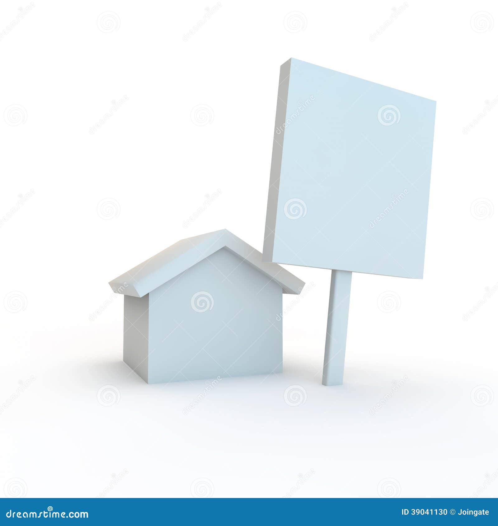 Blank Concept for Home and Sign Stock Illustration - Illustration of ...