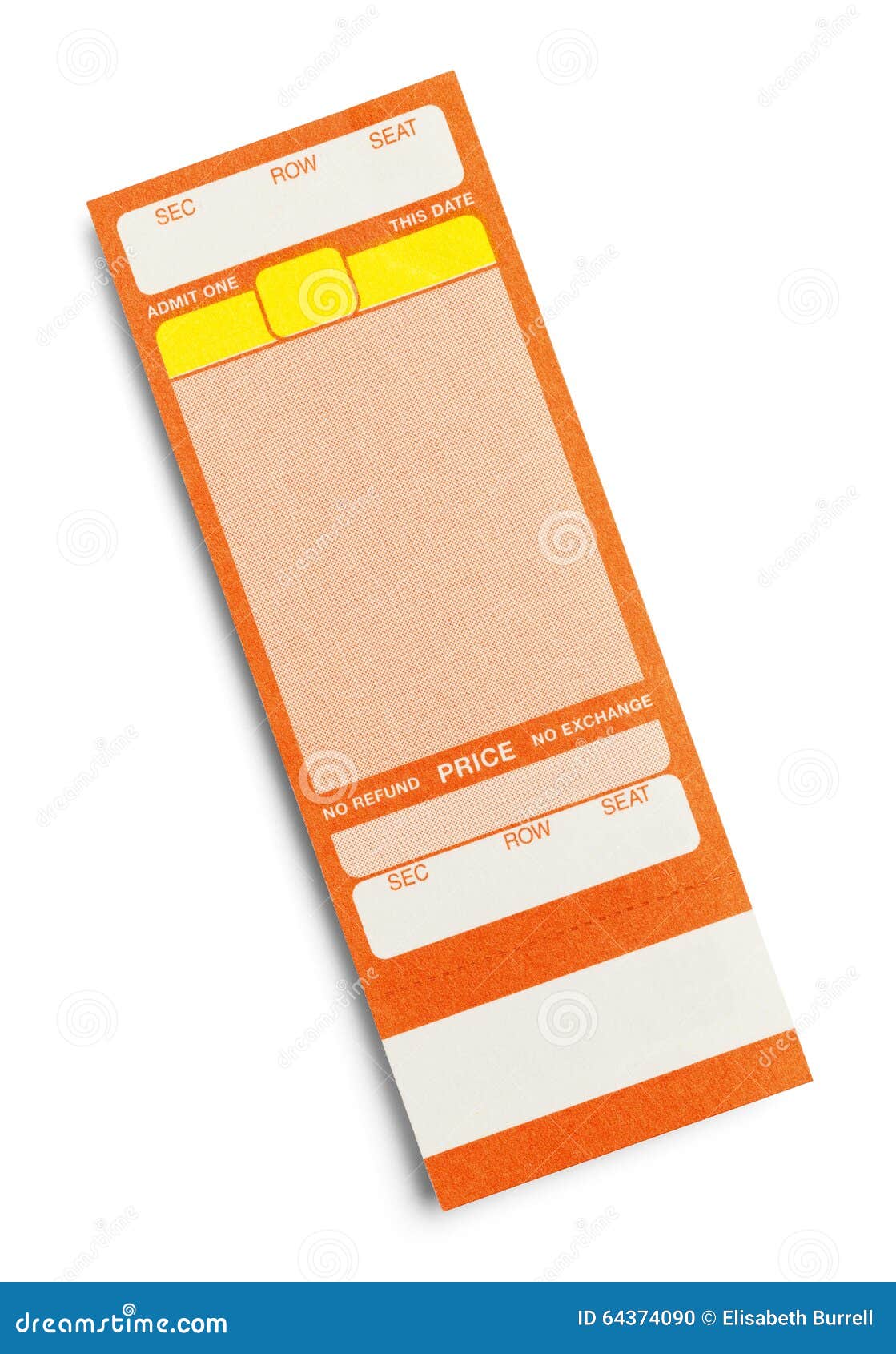 Boleto De Ticketmaster En Blanco