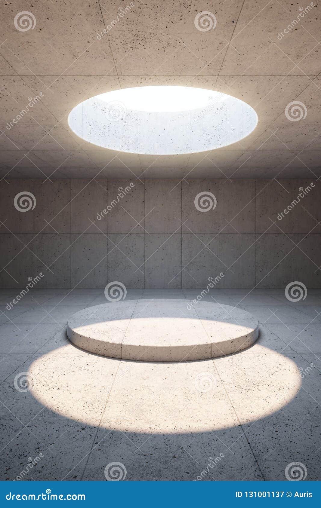 Concrete Space Is Alternating With Green Grass. Stock Image ...