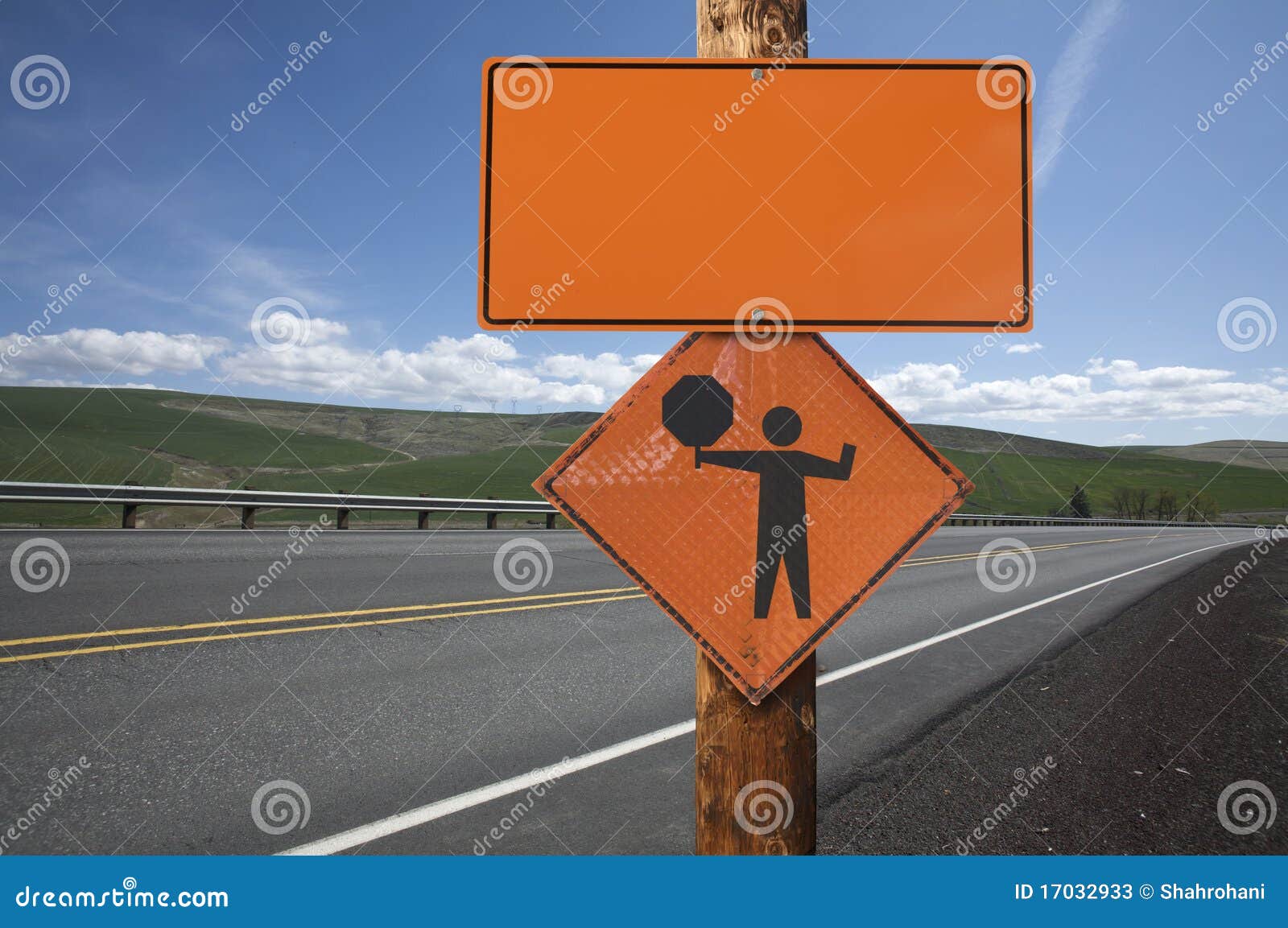 Blank Construction Sign Stock Image | CartoonDealer.com #17032933
