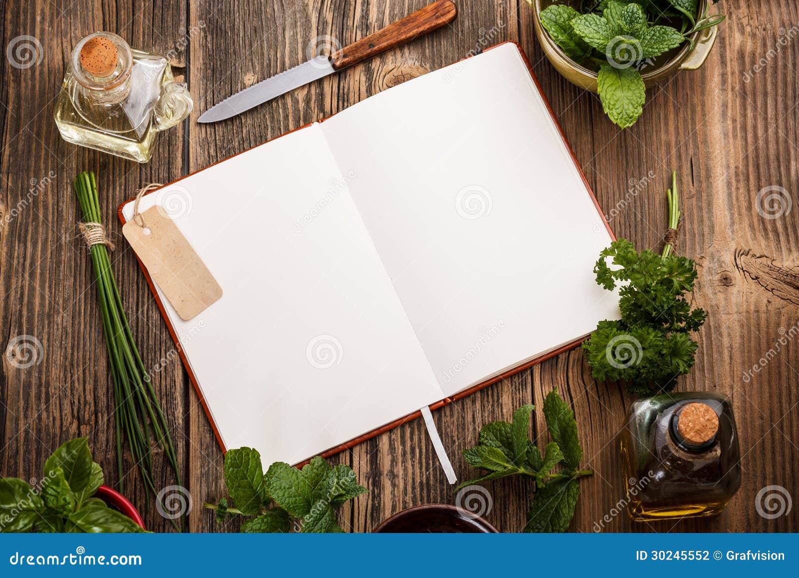 Blank cookbook stock photo. Image of freshness, blank - 30245552