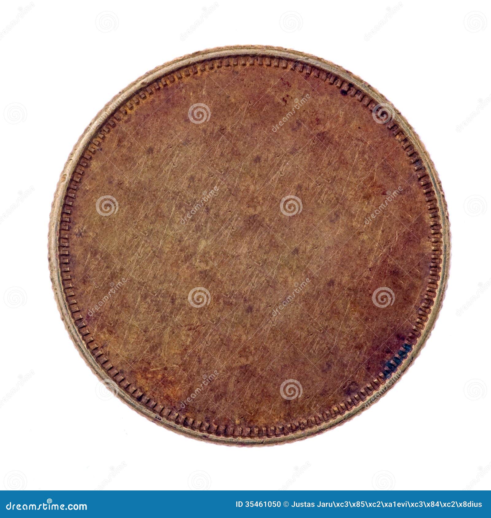 Blank copper coin stock photo. Image of empty, coin, bank - 35461050