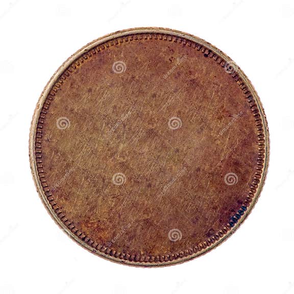 Blank copper coin stock photo. Image of empty, coin, bank - 35461050