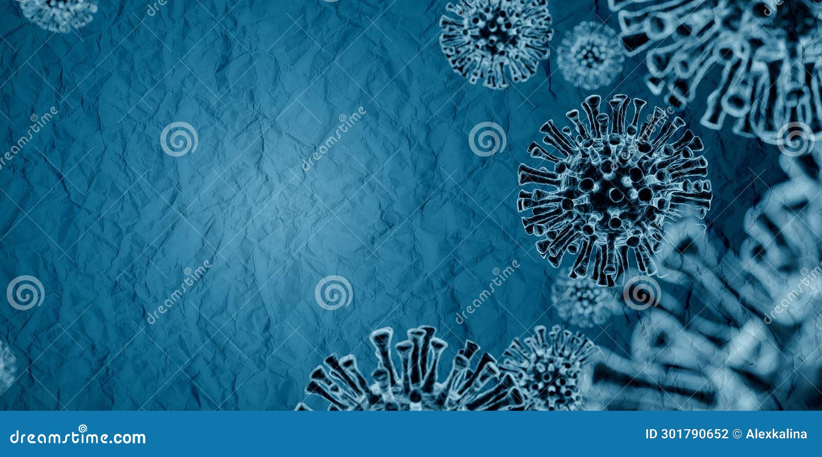Blank Copy Space Texture Background with Virus Coronavirus Covid 19 ...