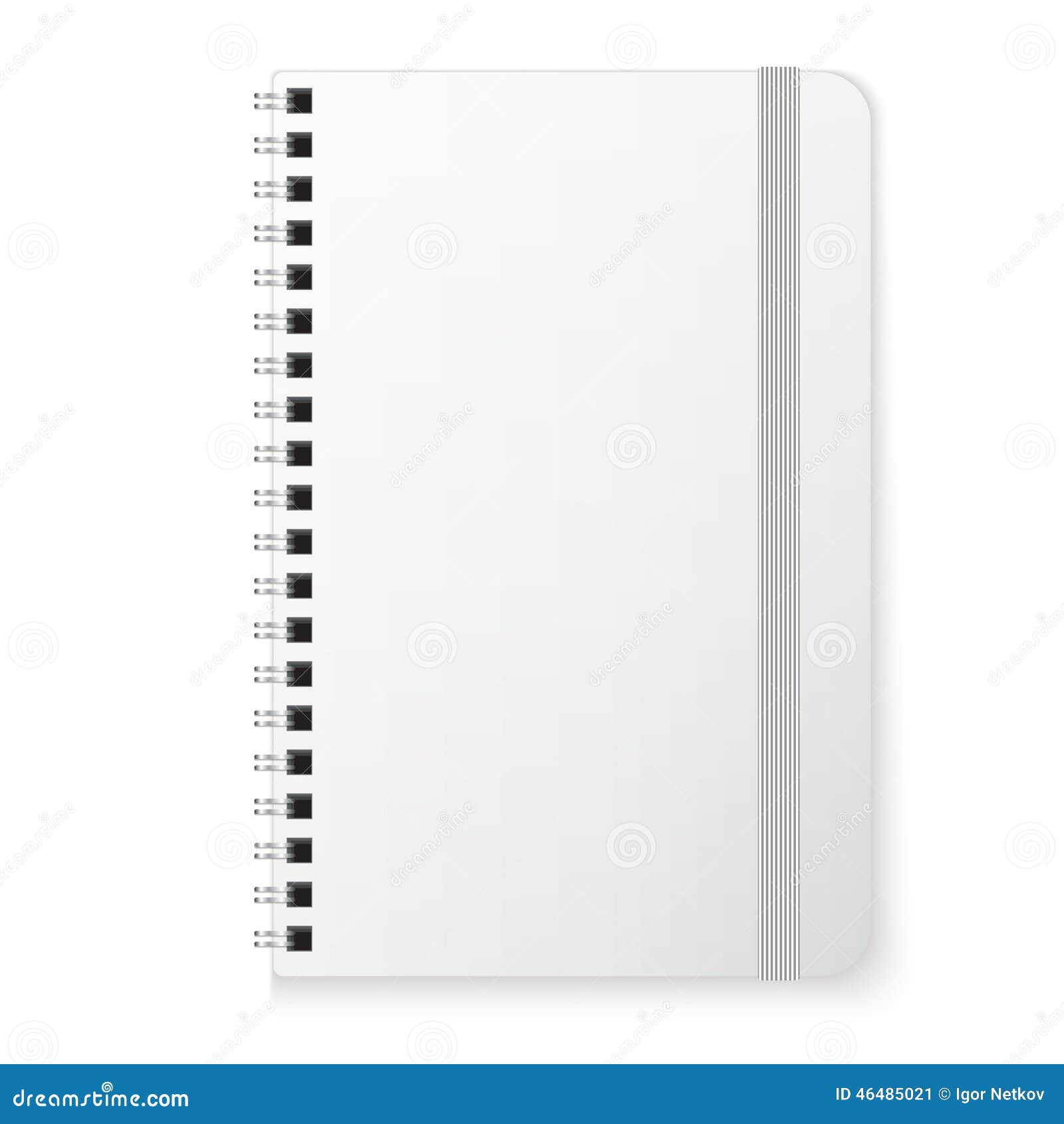 Blank copybook template stock vector. Illustration of mock - 46485021