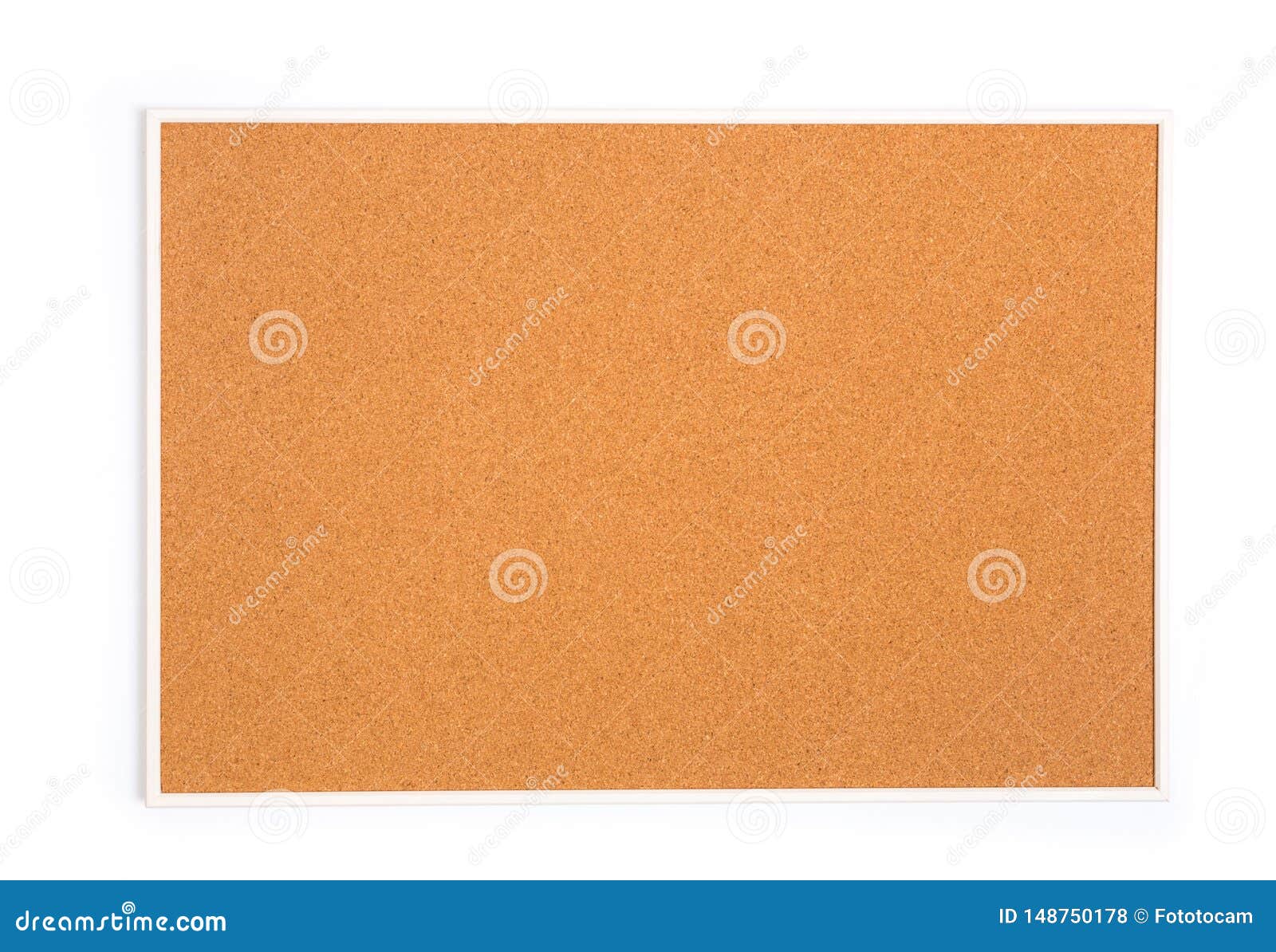 Blank Cork Board with Wooden Frame Isolated Stock Photo - Image of ...