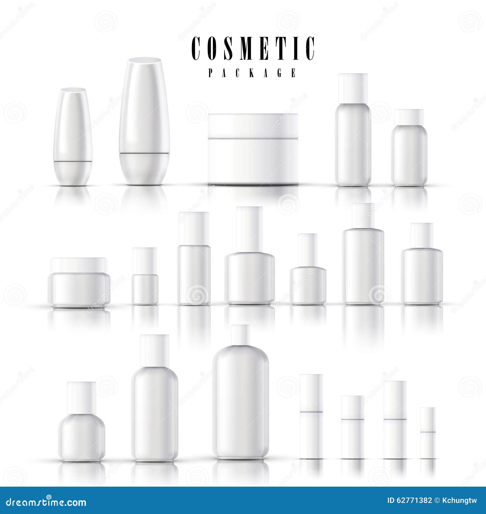 Cosmetic Package Template Design Cartoon Vector | CartoonDealer.com ...