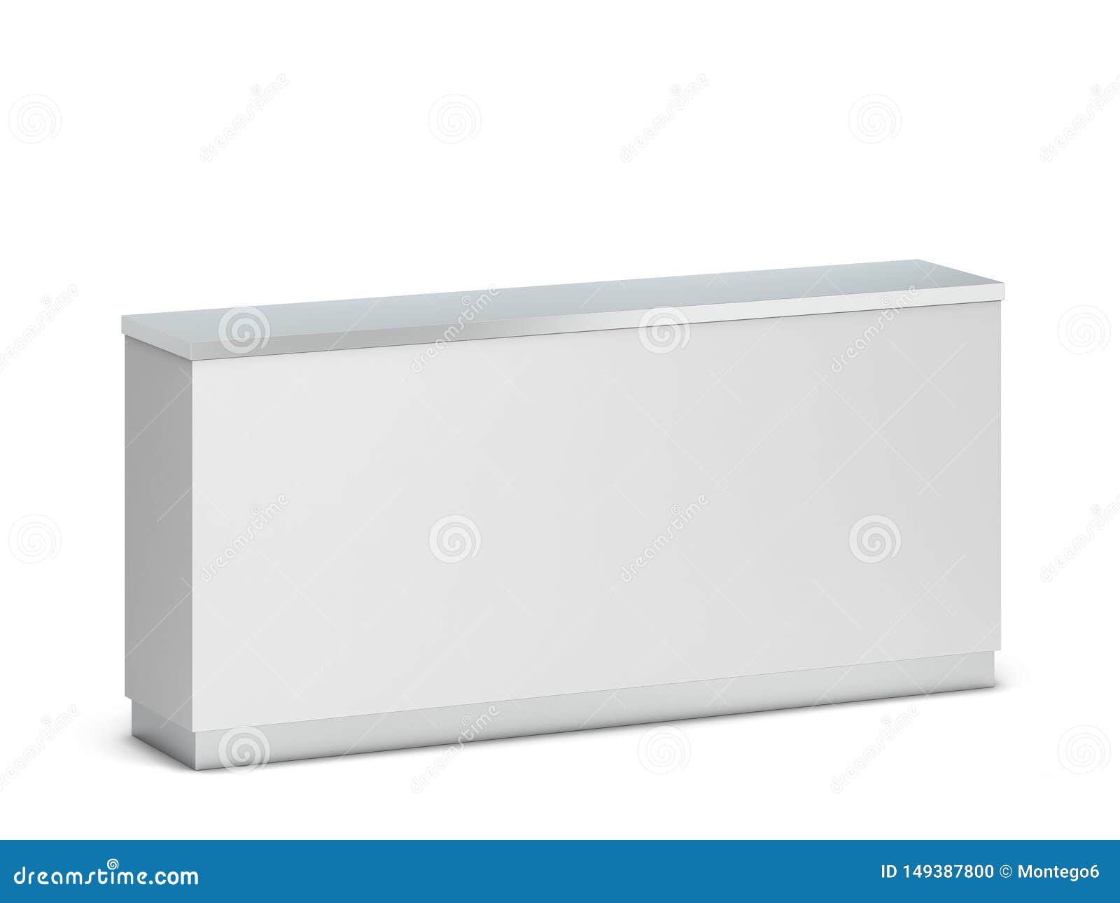 Blank counter stand mockup stock illustration. Illustration of display ...