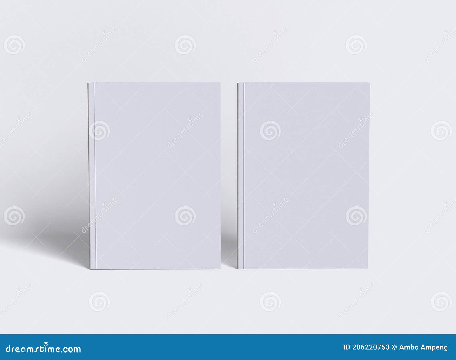 Cover Book White Color Realistic Texture Rendered by 3D Software Stock ...