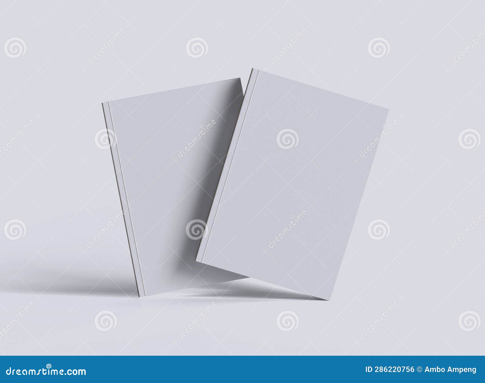 Cover Book White Color Realistic Texture Rendered by 3D Software Stock ...