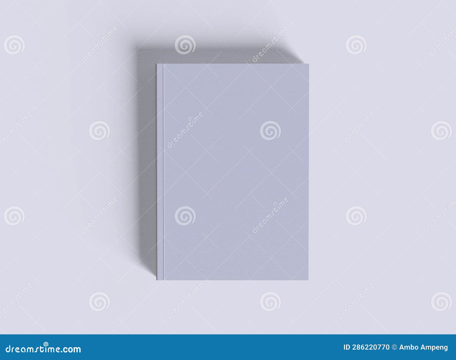 Cover Book White Color Realistic Texture Rendered by 3D Software Stock ...