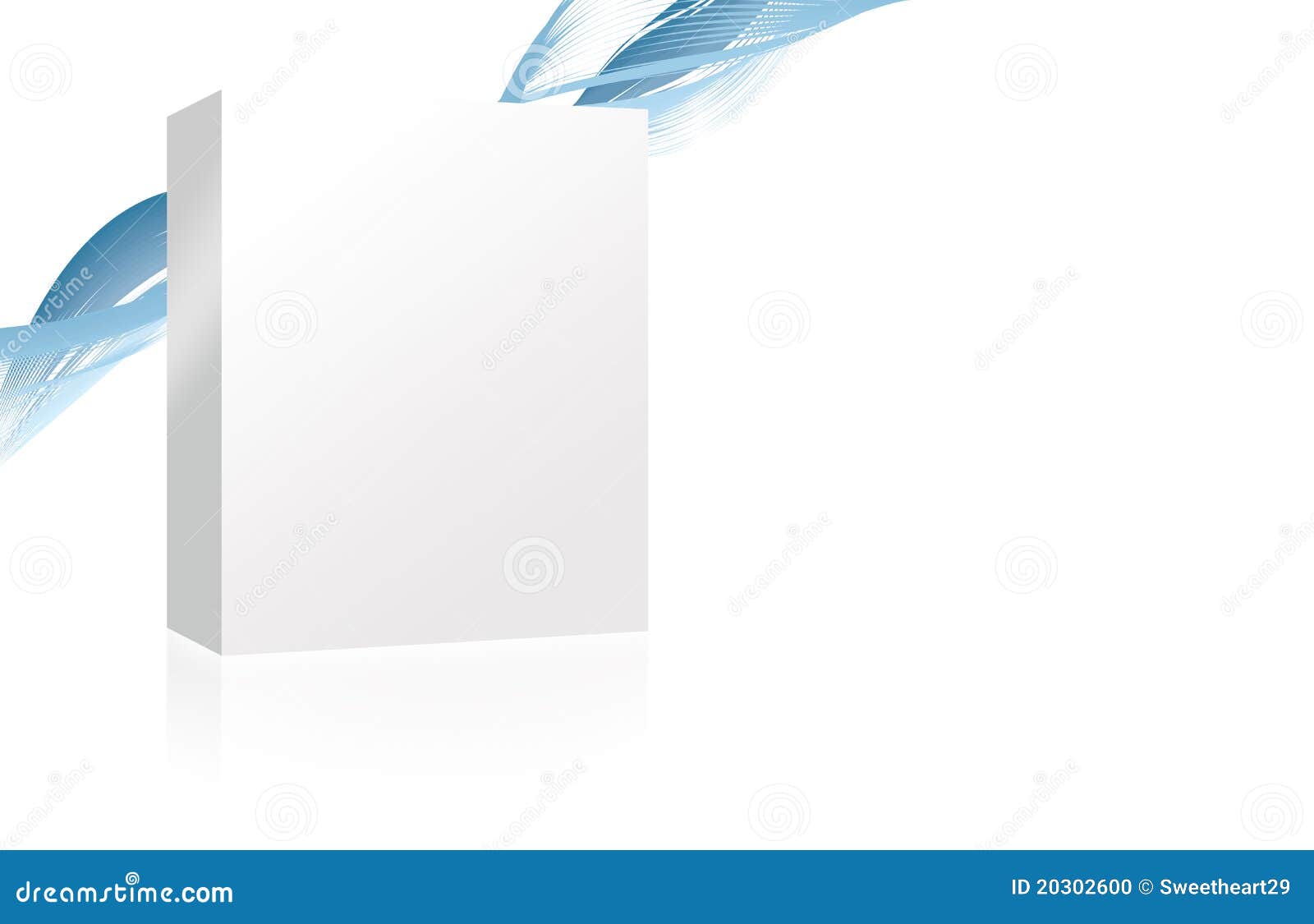 Blank Cover Box Design stock illustration. Illustration of gift - 20302600