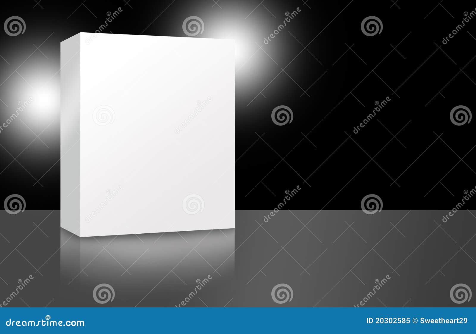 Blank Cover Box Design 3 stock illustration. Illustration of book ...
