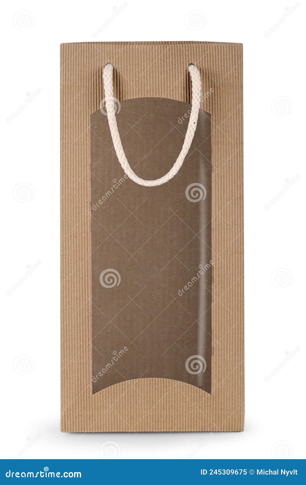 Blank Craft Rectangular Wine Box Stock Image - Image of craft, carry ...