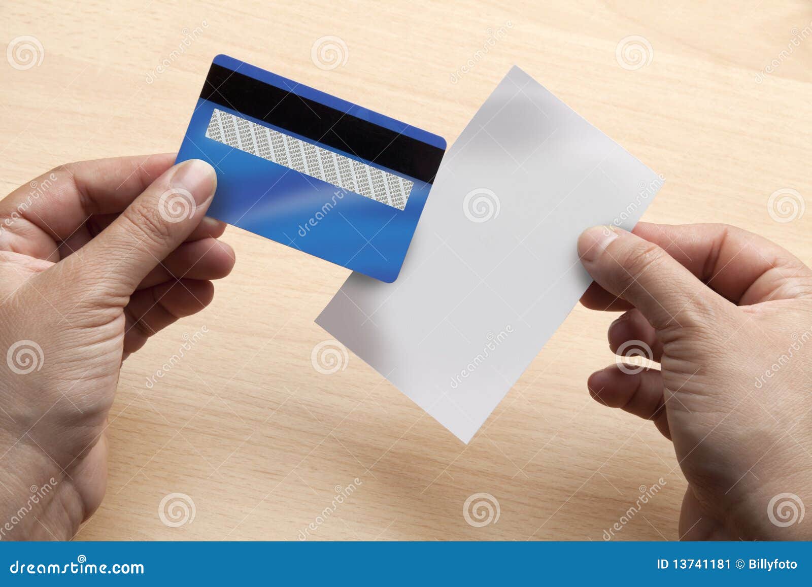 Blank Credit Card and Receipt Stock Image - Image of adult, invoice ...