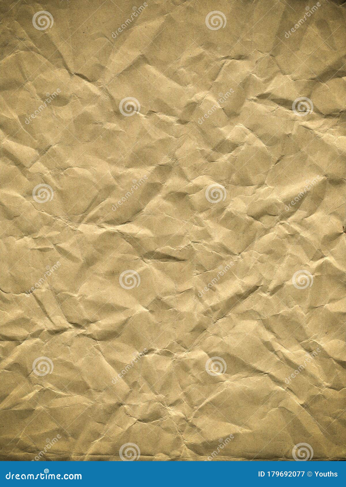 Blank Crumpled Sticky Note Paper On Texture Paper Stock Photo ...