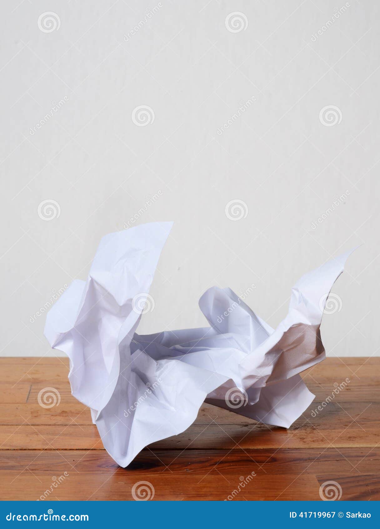 Blank crumpled paper stock image. Image of inspiration - 41719967