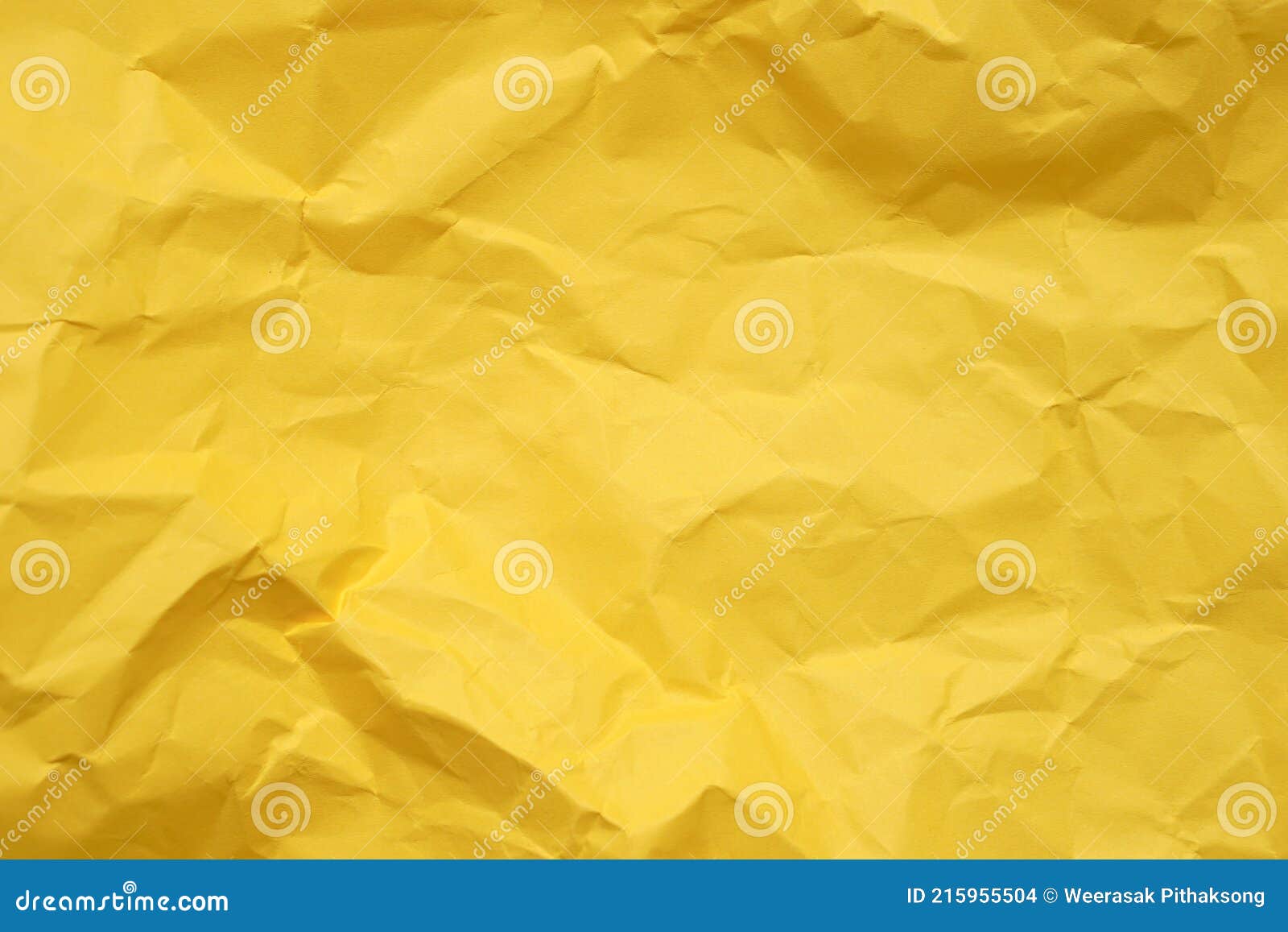 Blank Crumpled Yellow Paper for Background Stock Photo - Image of ...