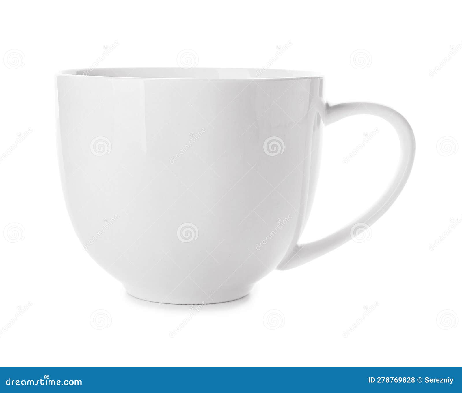Blank Cup on White Background Stock Photo - Image of isolated, ceramic ...