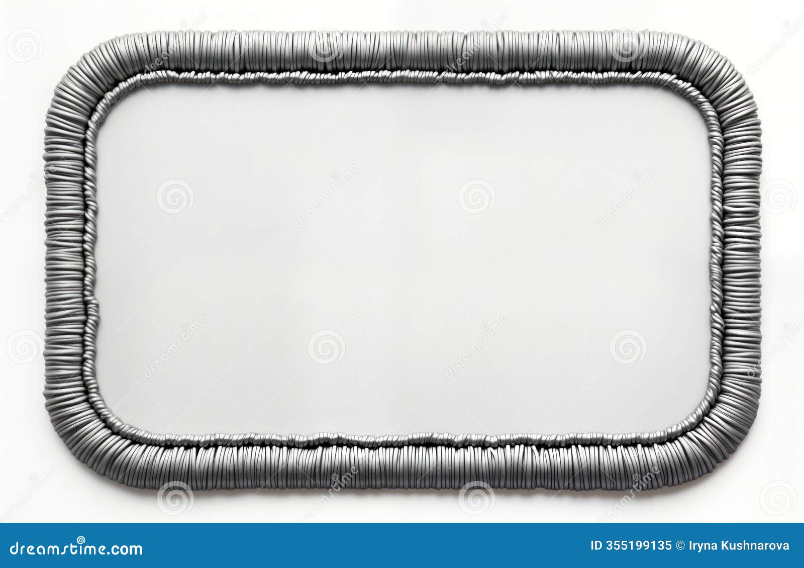 Blank Customizable Rectangular Patch Template with Metallic Silver ...