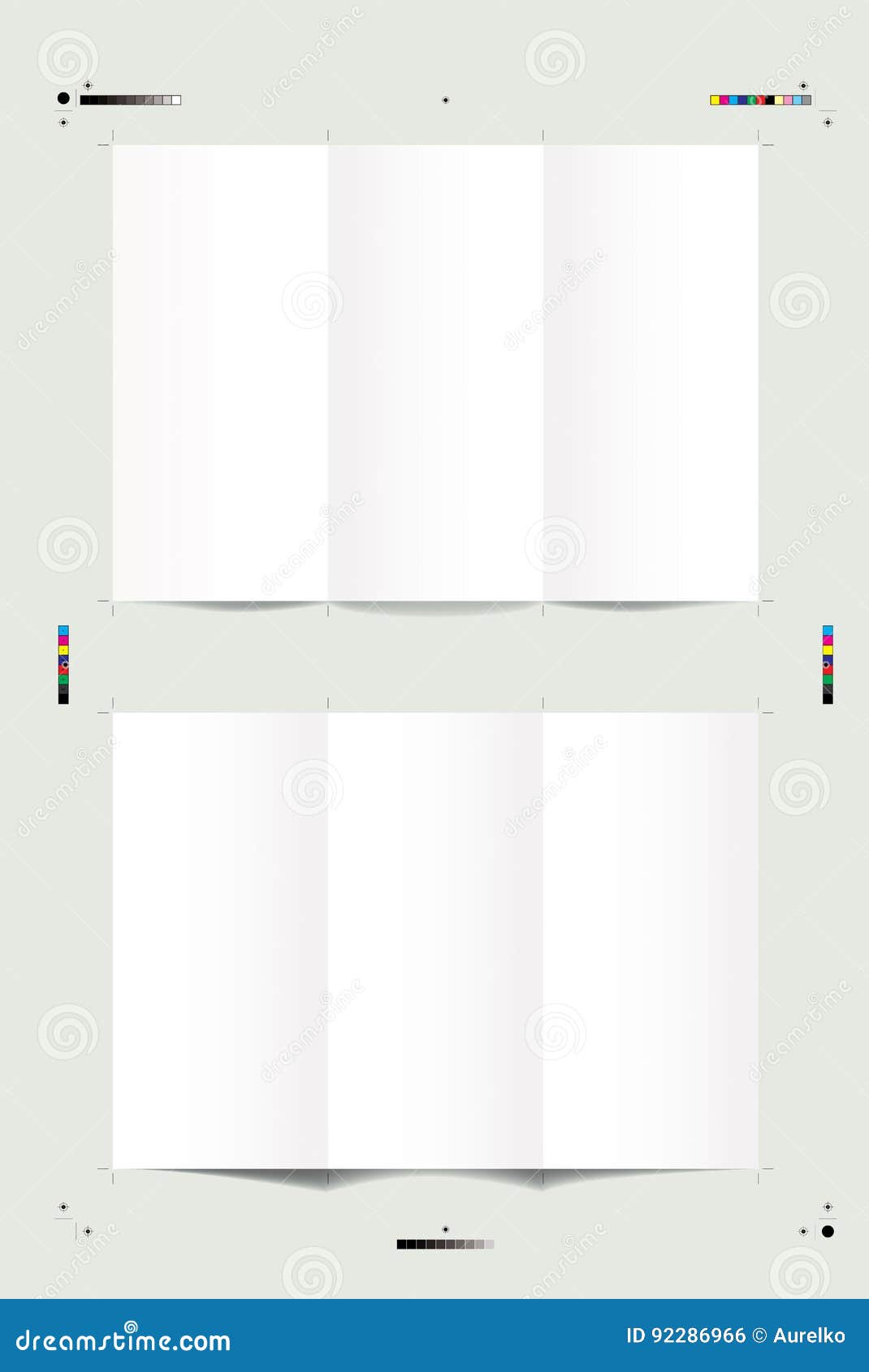 A4 blank cut stock vector. Illustration of process, press - 92286966