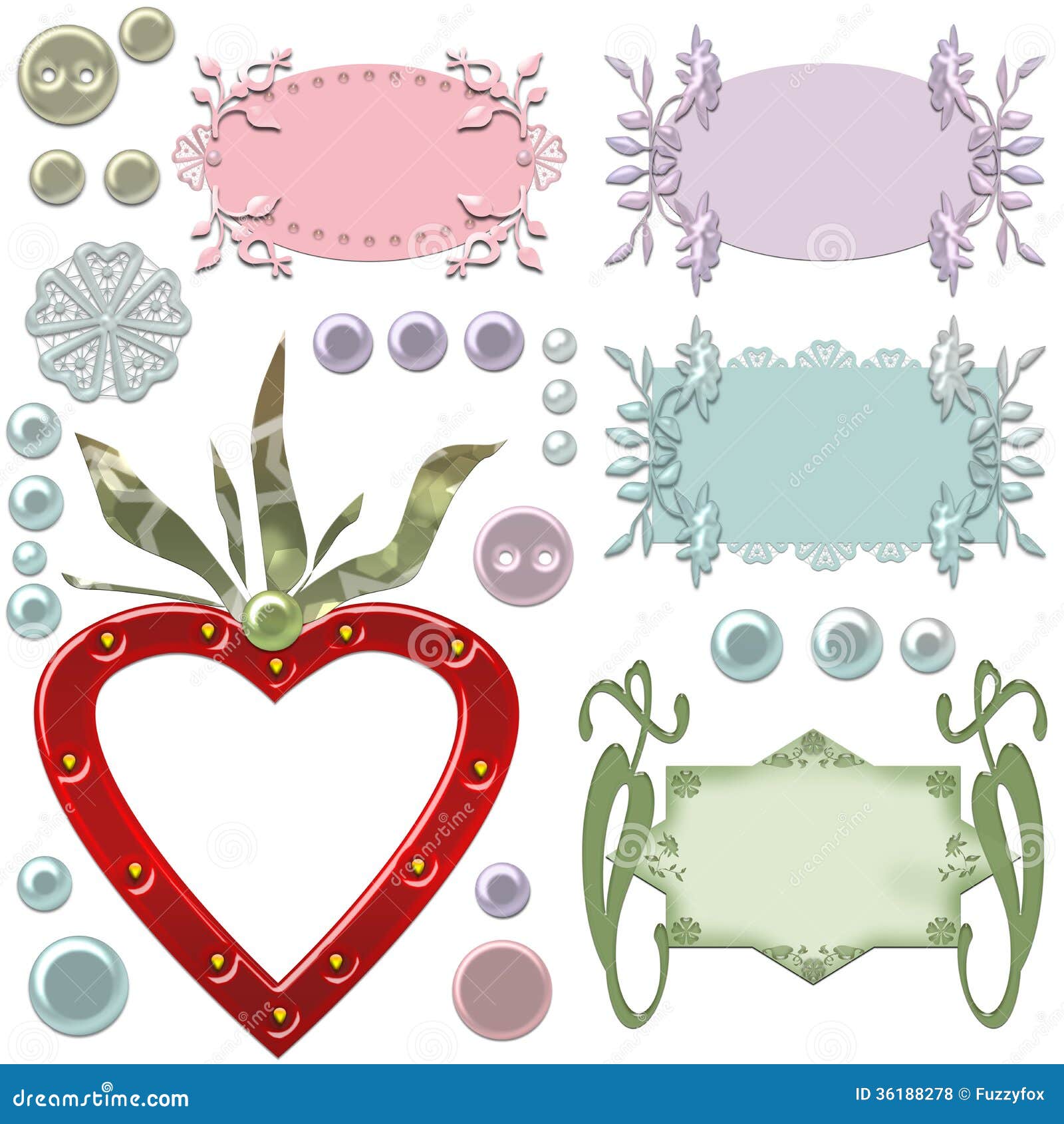 Blank Cute Lined Stickers-frames Set Stock Image | CartoonDealer.com ...
