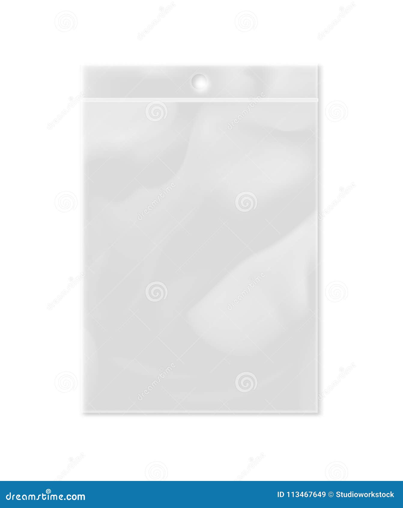 Blank 3d Model Empty Plastic Container Stock Illustration ...