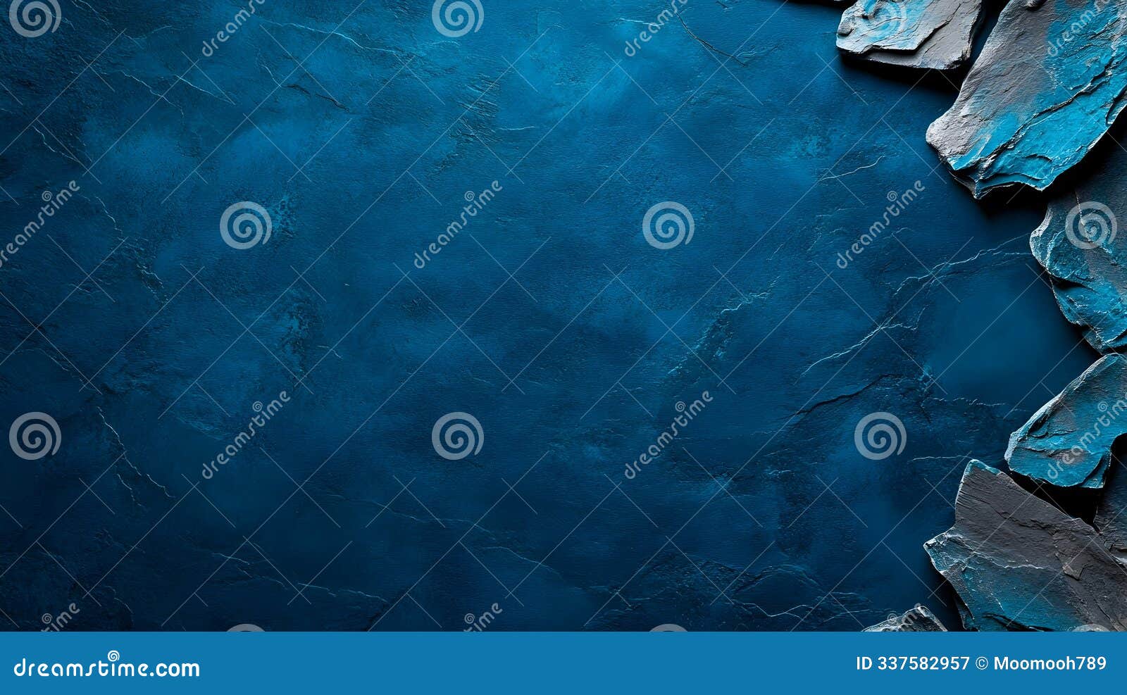 Blank Dark Blue Background with White Text Overlay for Digital Design ...