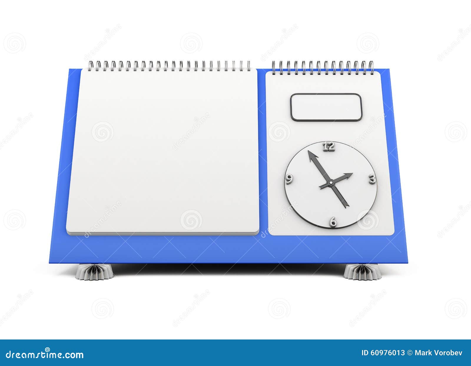 Blank Desk Calendar 3d Mockup Vector Illustration, Vertical Realistic ...