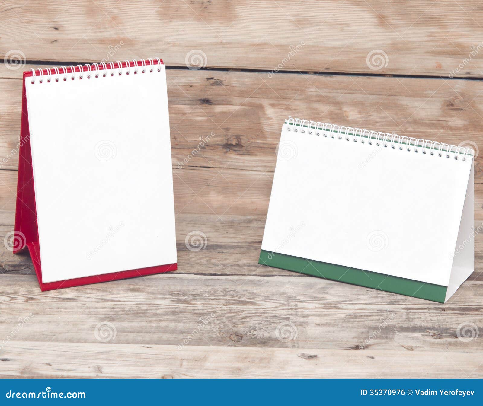 Blank desk calendars stock photo. Image of notice, frame - 35370976